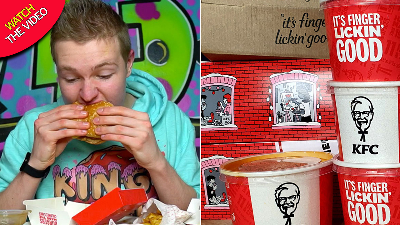 Watch the ultimate KFC fan attempt to eat the ENTIRE menu in less than ...